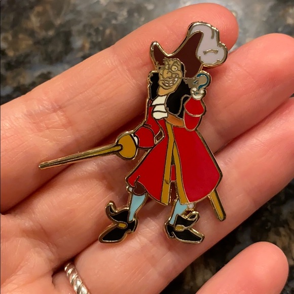 Disney | Accessories | Disney Peter Pan Captain Hook Pin | Poshmark